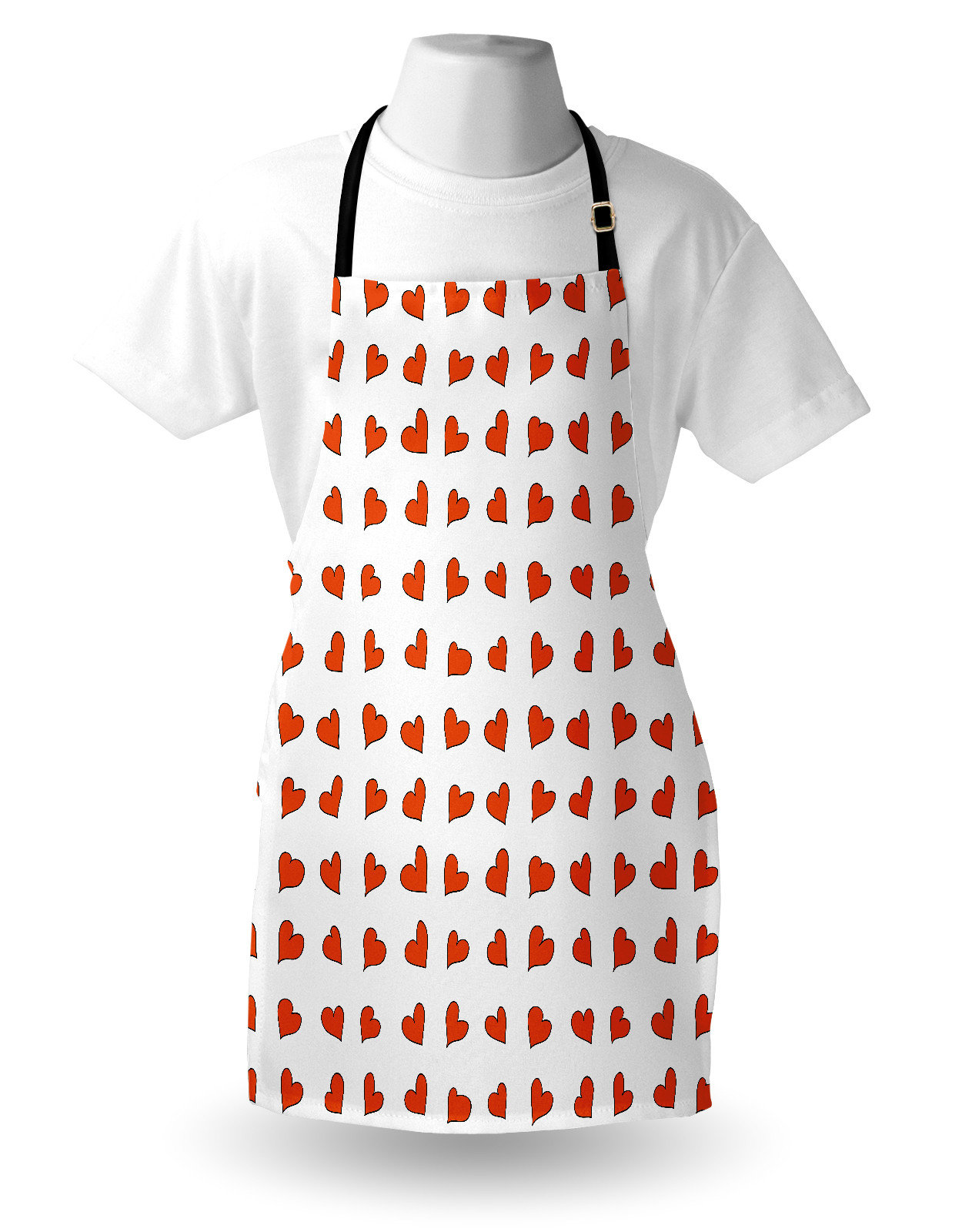 East Urban Home Valentine Apron Unisex, Hearts Honeymoon, Adult Size ...