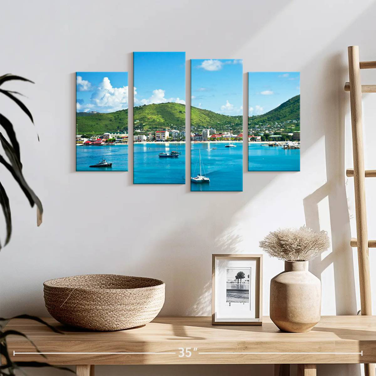 Beachcrest Home™ Gillard Scenic Saint Martin Seascape | Wayfair