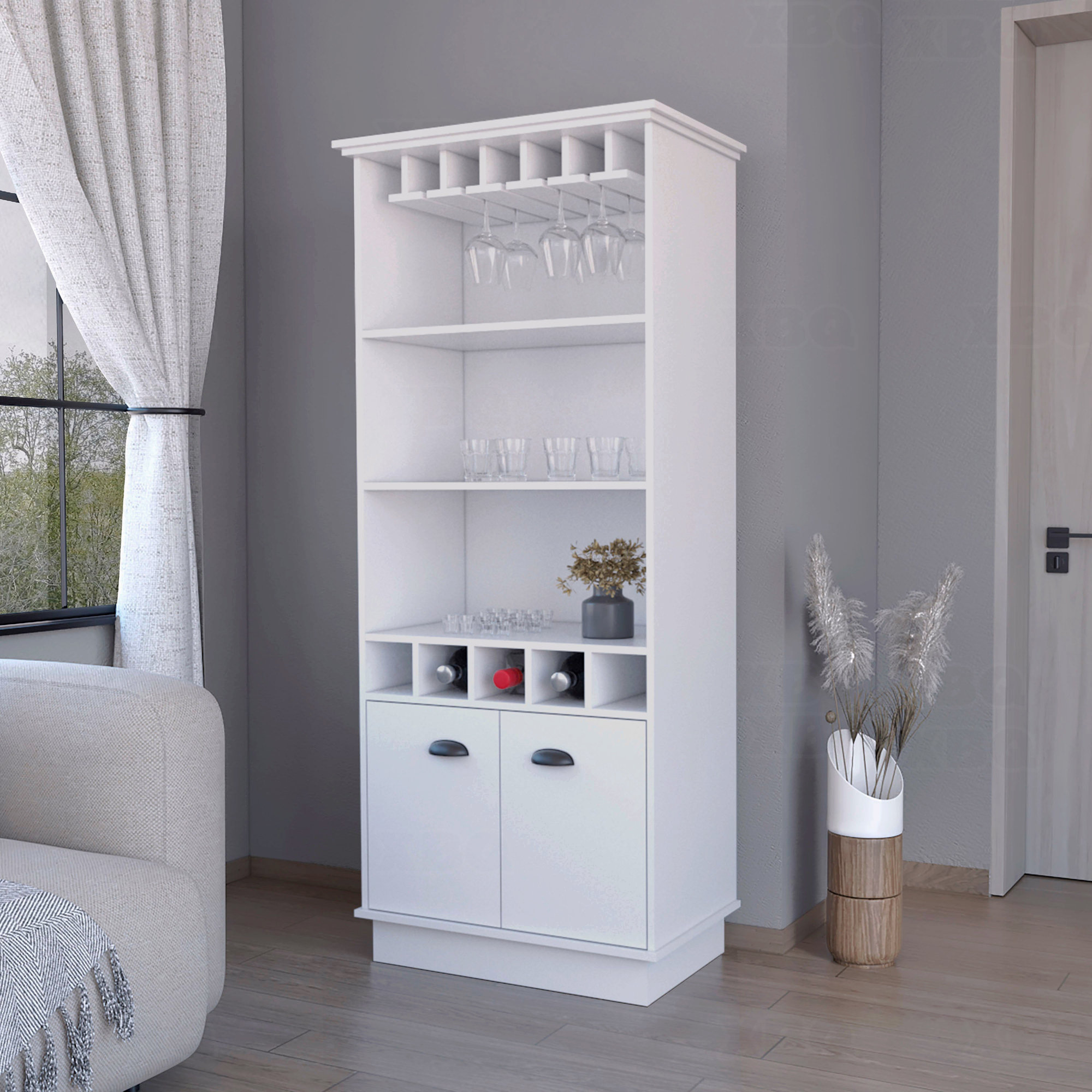 George Oliver Bar Storage Cabinet - Wayfair Canada