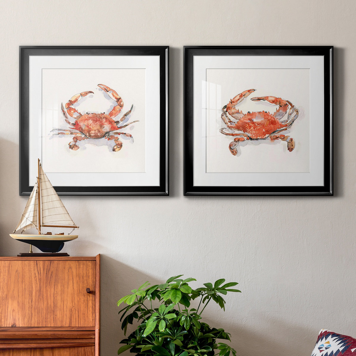 Dovecove Crusty Crab I Crusty Crab I - 2 Piece Picture Frame Set | Wayfair