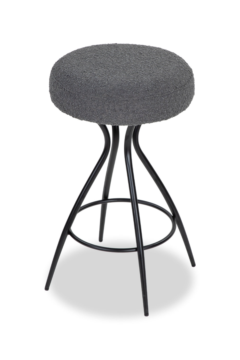 Liang & Eimil Hydra Upholstered 27'' Counter Stool with Metal Frame ...