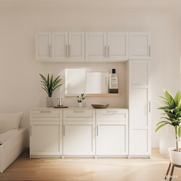 Ebern Designs Stackable Wall Mounted Storage Cabinet Laundry Room Wall ...