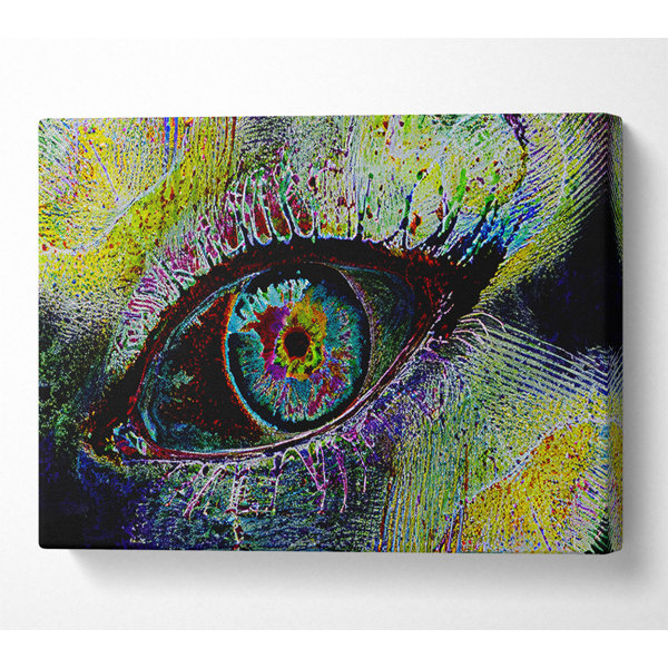 Marlow Home Co. Psychedelic Peacock Eye - Wrapped Canvas Art Prints ...