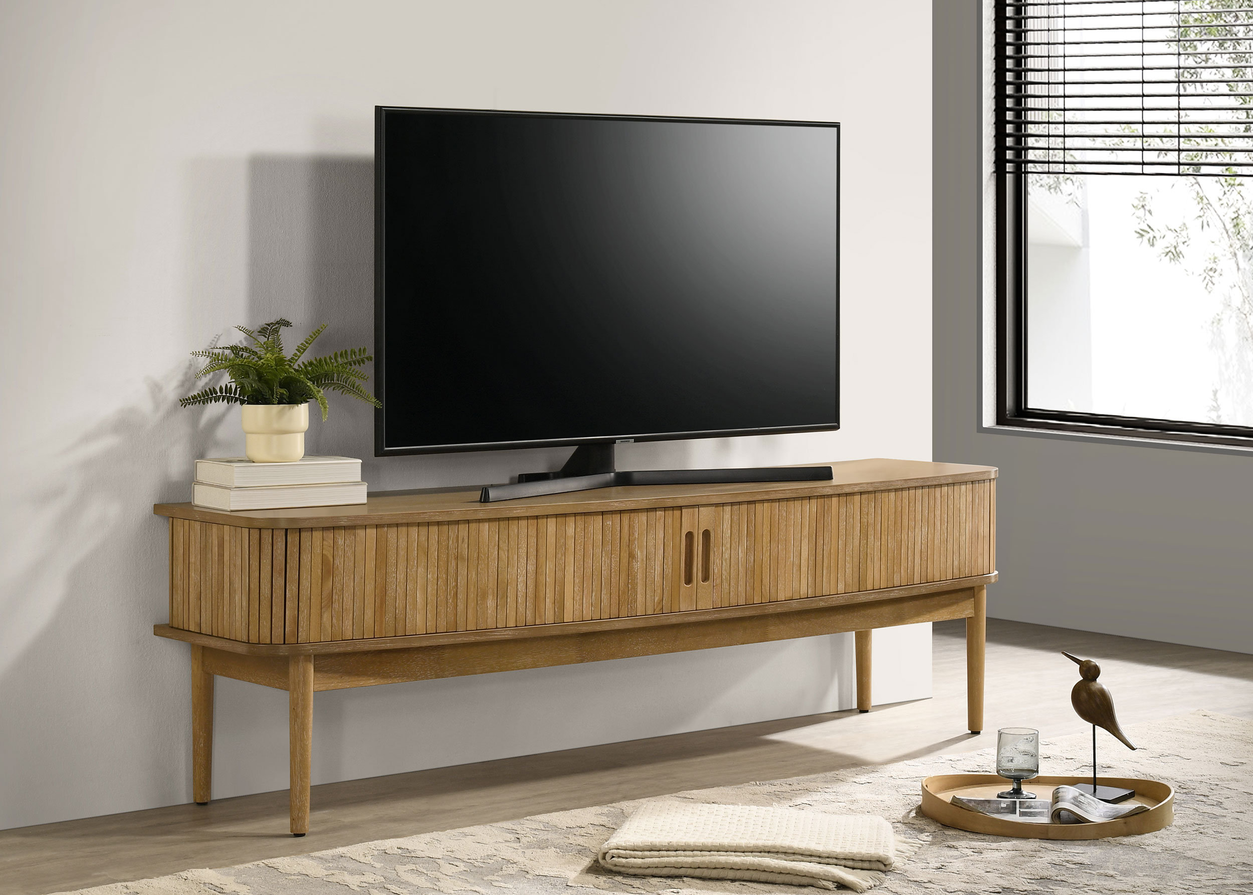 Corrigan Studio Croyden 71-inch TV Stand Media Console Weathered ...