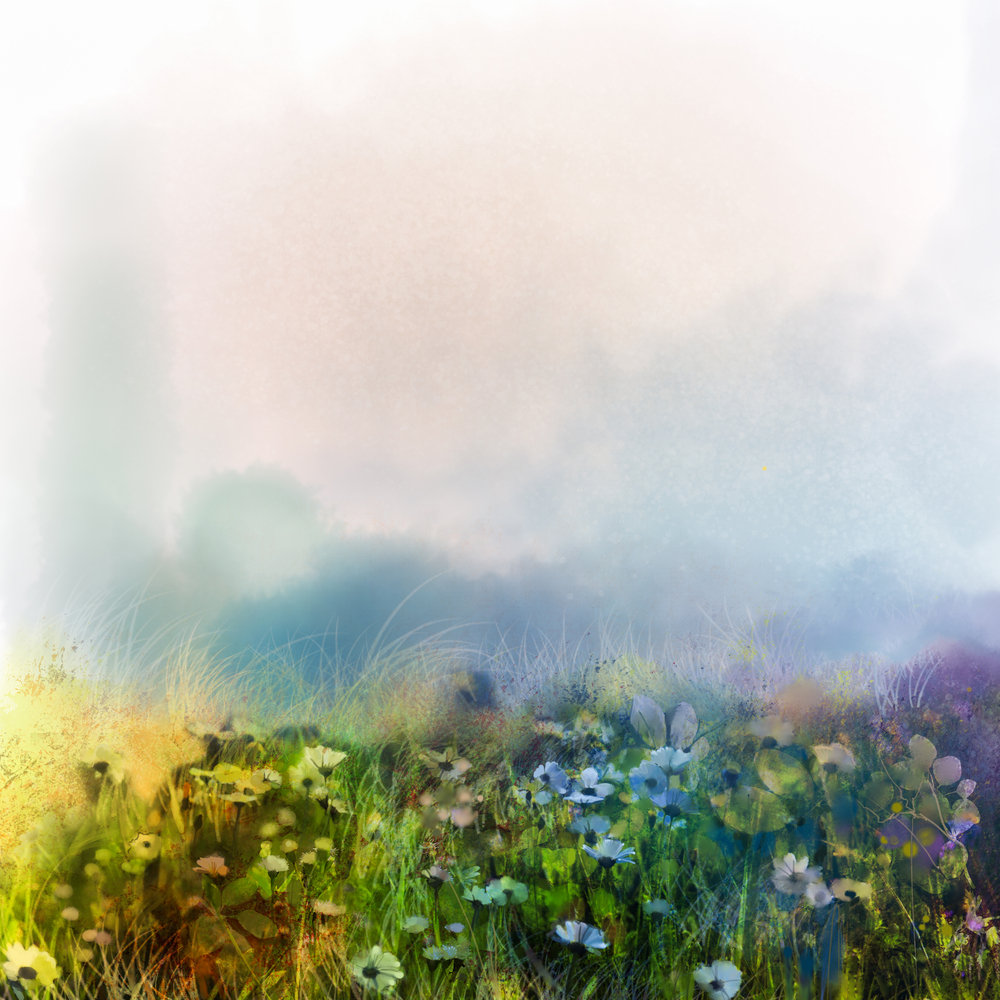 Winston Porter Abstract Wildflowers - Painting on Canvas | Wayfair