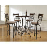 Winston Porter Jefferson 3 Piece 36" Round Pub Table Dining Set ...