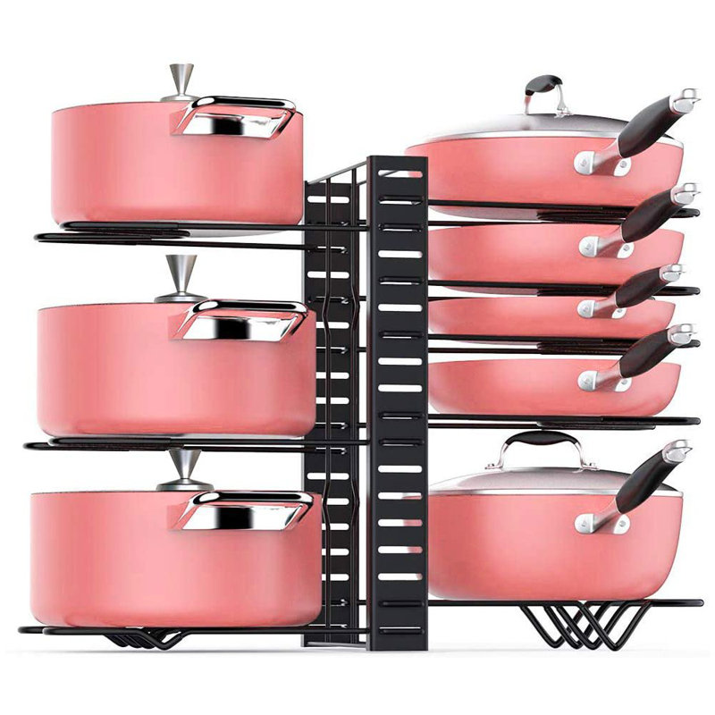 Prep & Savour Metal Rectangle Freestanding Pot Rack & Reviews | Wayfair