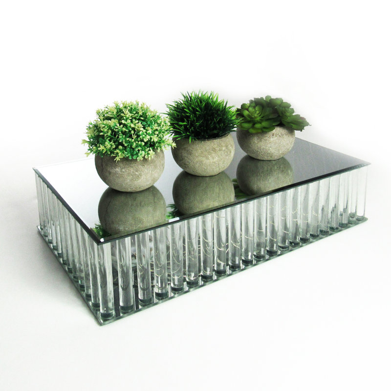 Wade Logan® Beucher Mirror Light Up Cake Stand | Wayfair