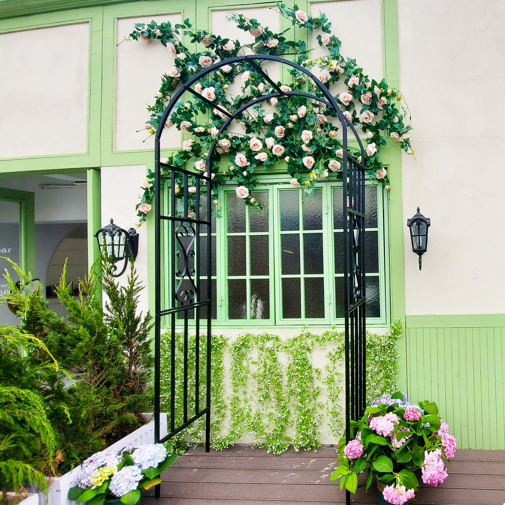 Scendor Garden Arches Arbours, Decorative Arch, Outdoor Iron Arbour ...