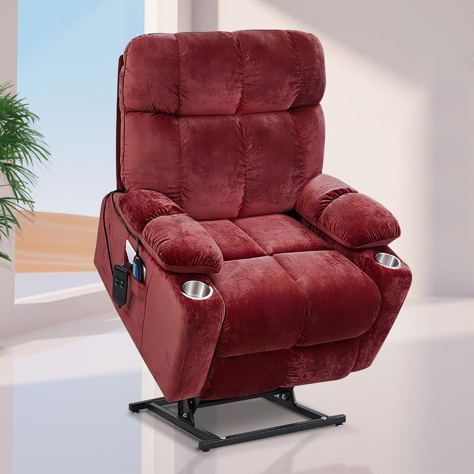 Latitude Run® Dual Nyeem Motor Power Lift Chairs Recliners with Heat ...