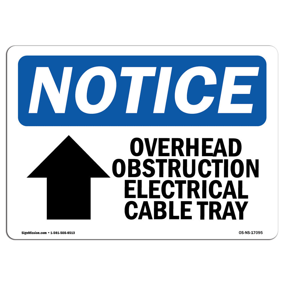 SignMission Overhead Obstruction Electrical Aluminum Sign 18 x 24 ...