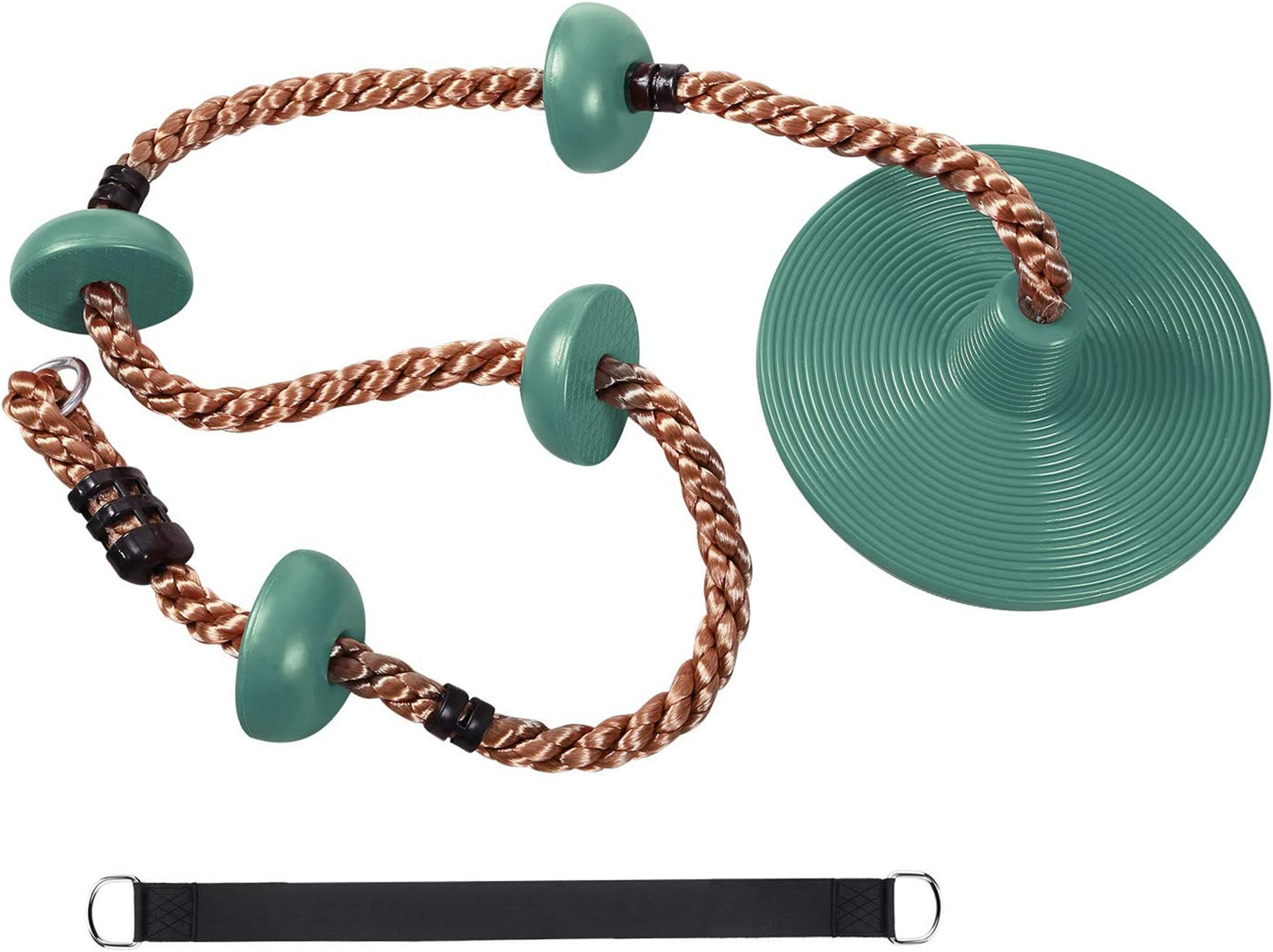 REDCAMP Climbing Rope Swing For Trees, Heavy Duty Plastic Disc Swing ...