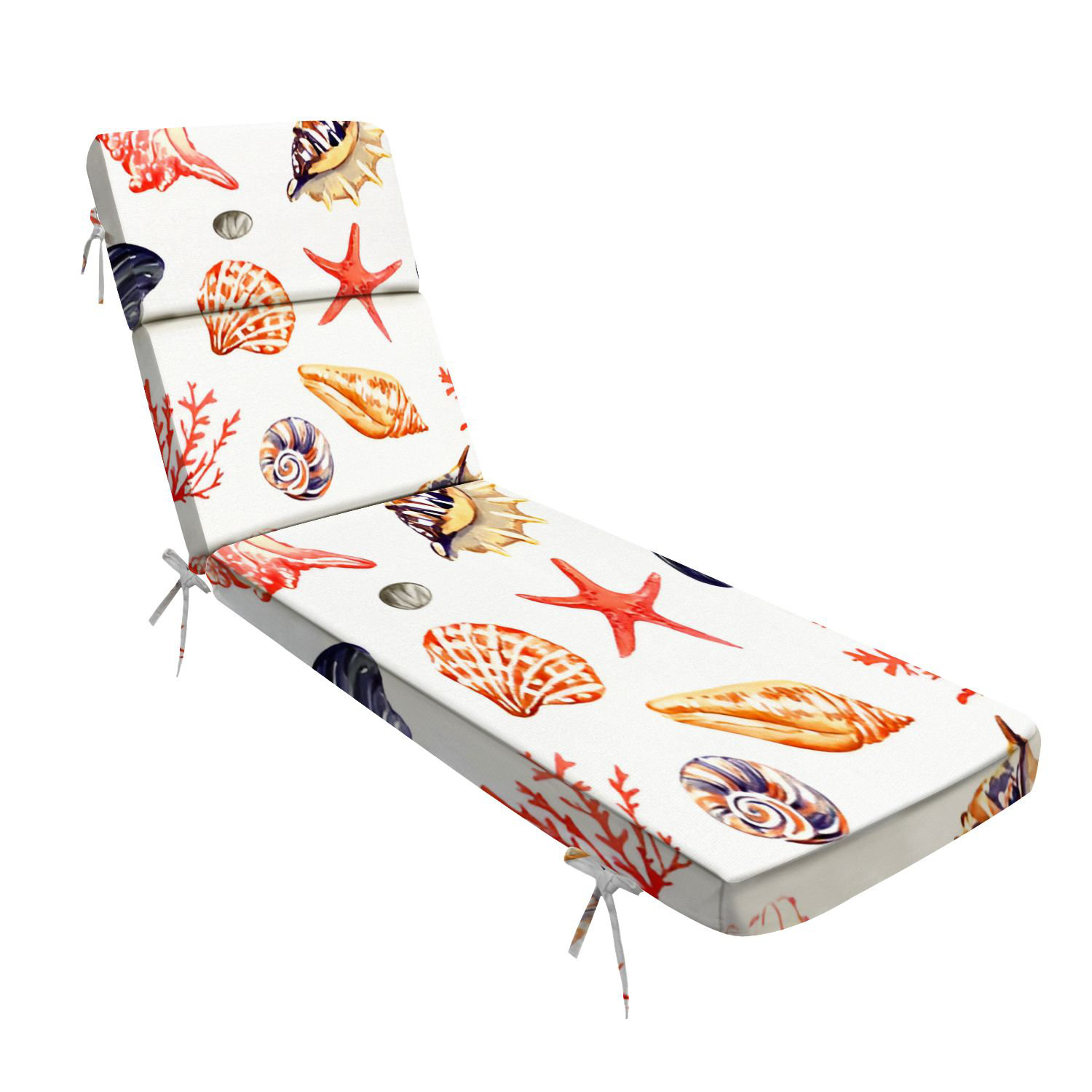 Peenoke Outdoor Indoor 3'' Lounge Patio Cushion Seamless nautical ...