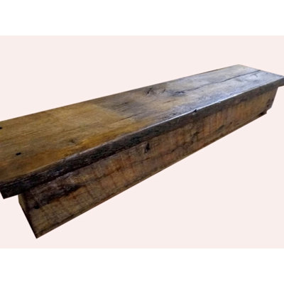 Creative Hardwoods Barn Wood Box Beam Fireplace Shelf Mantel & Reviews ...