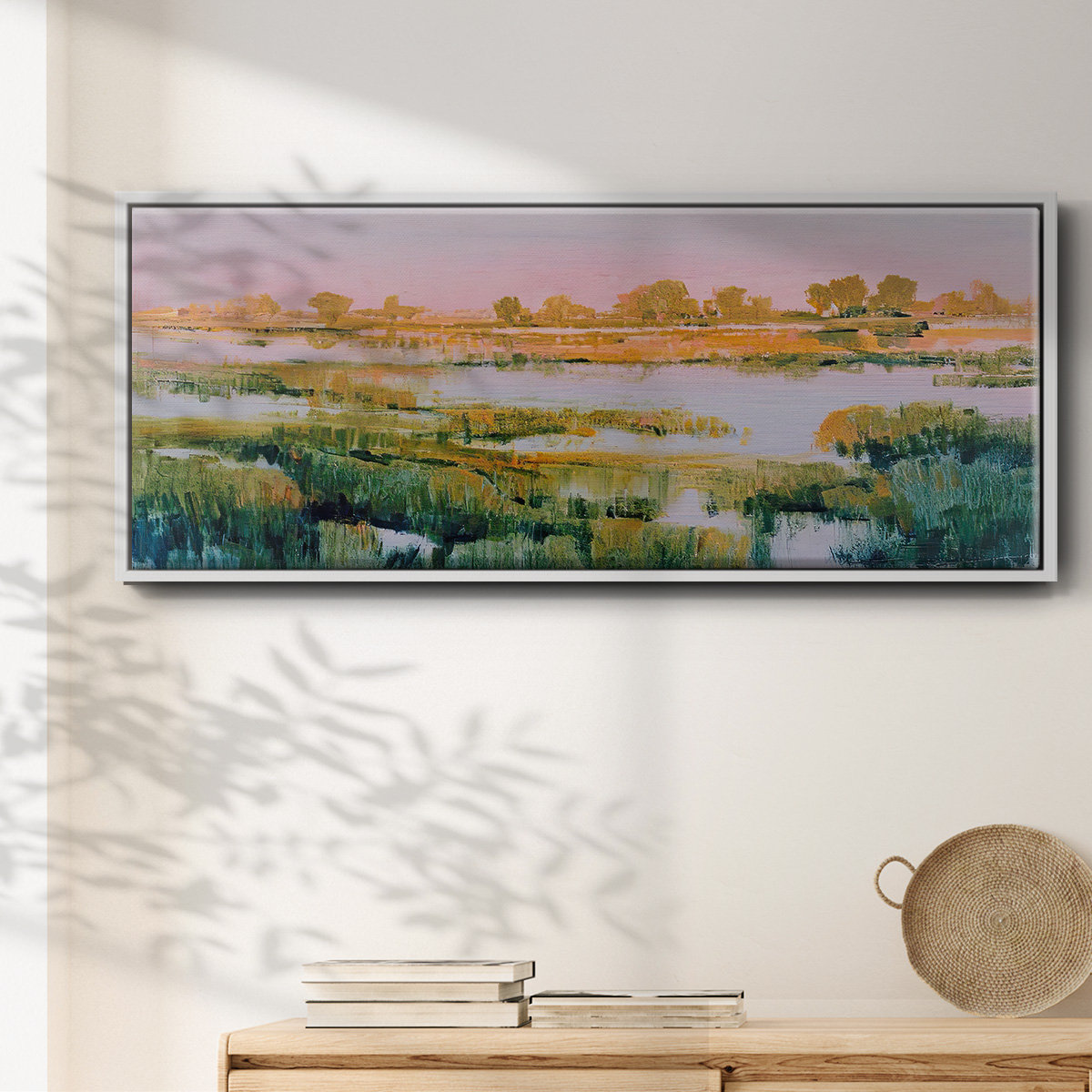Wexford Home Marshland View I - Framed Canvas | Wayfair