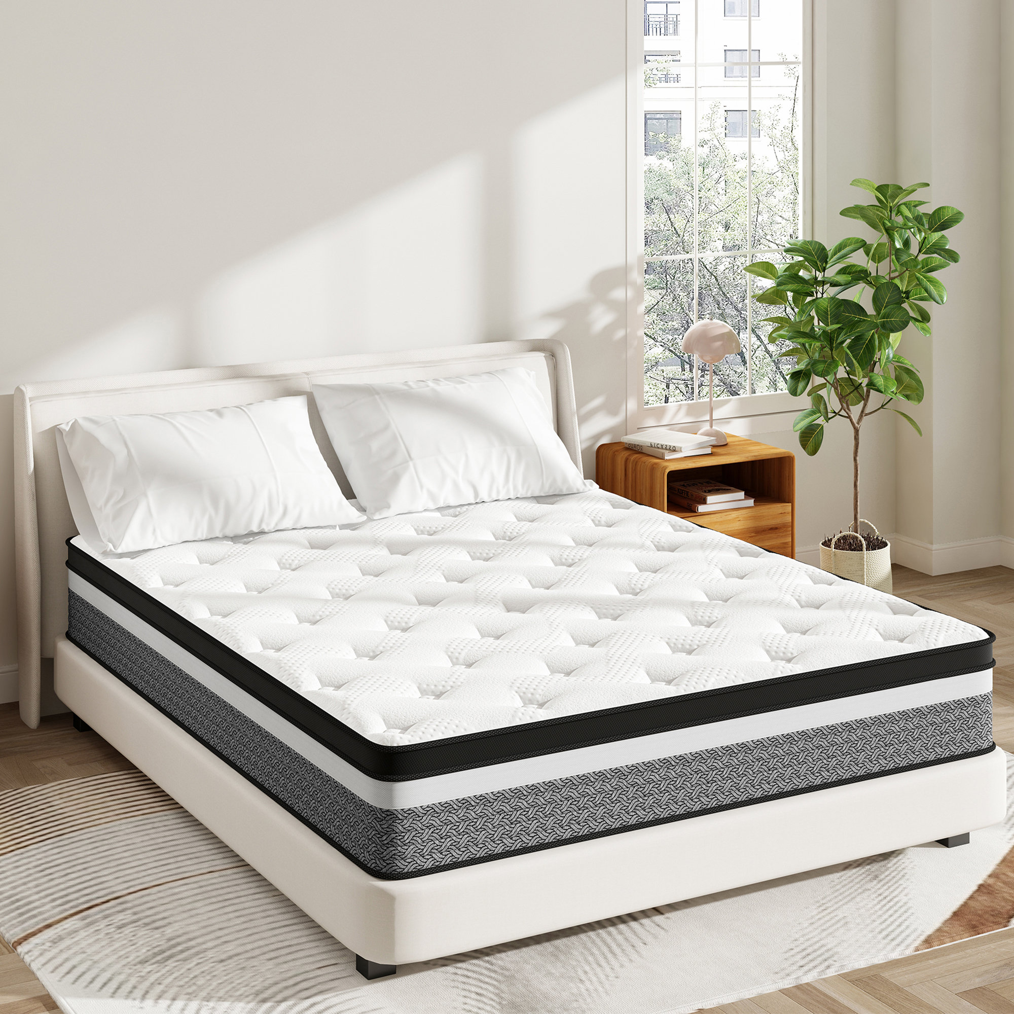 Alwyn Home Medium Hybrid Spring Mattress & Reviews | Wayfair