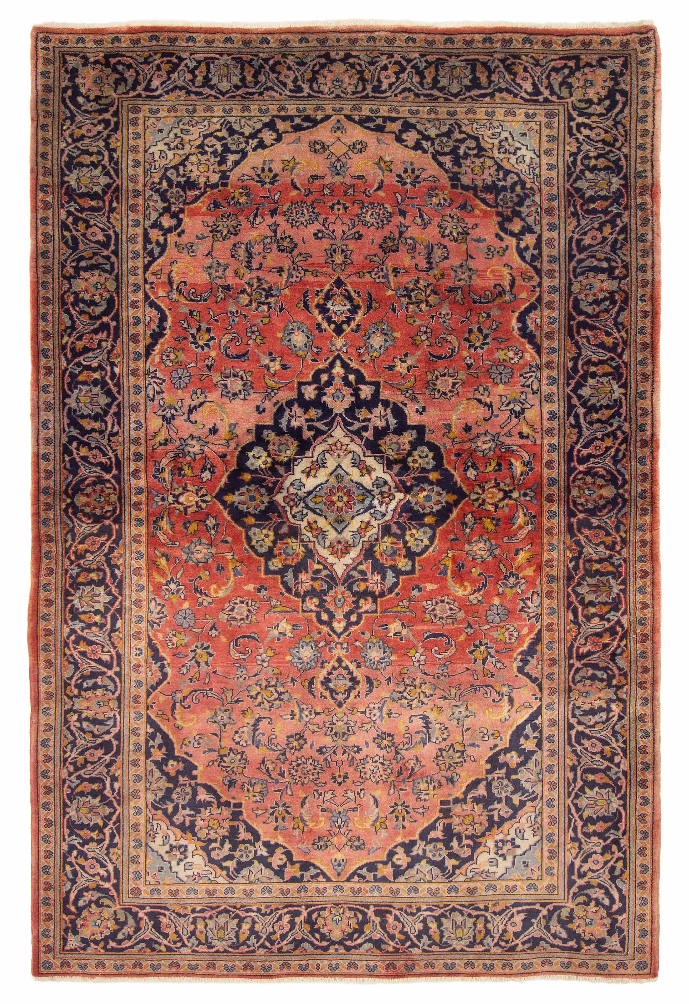 Bungalow Rose Kayseri Vintage Dark Copper Rug 4'9" x 8'5" | Wayfair