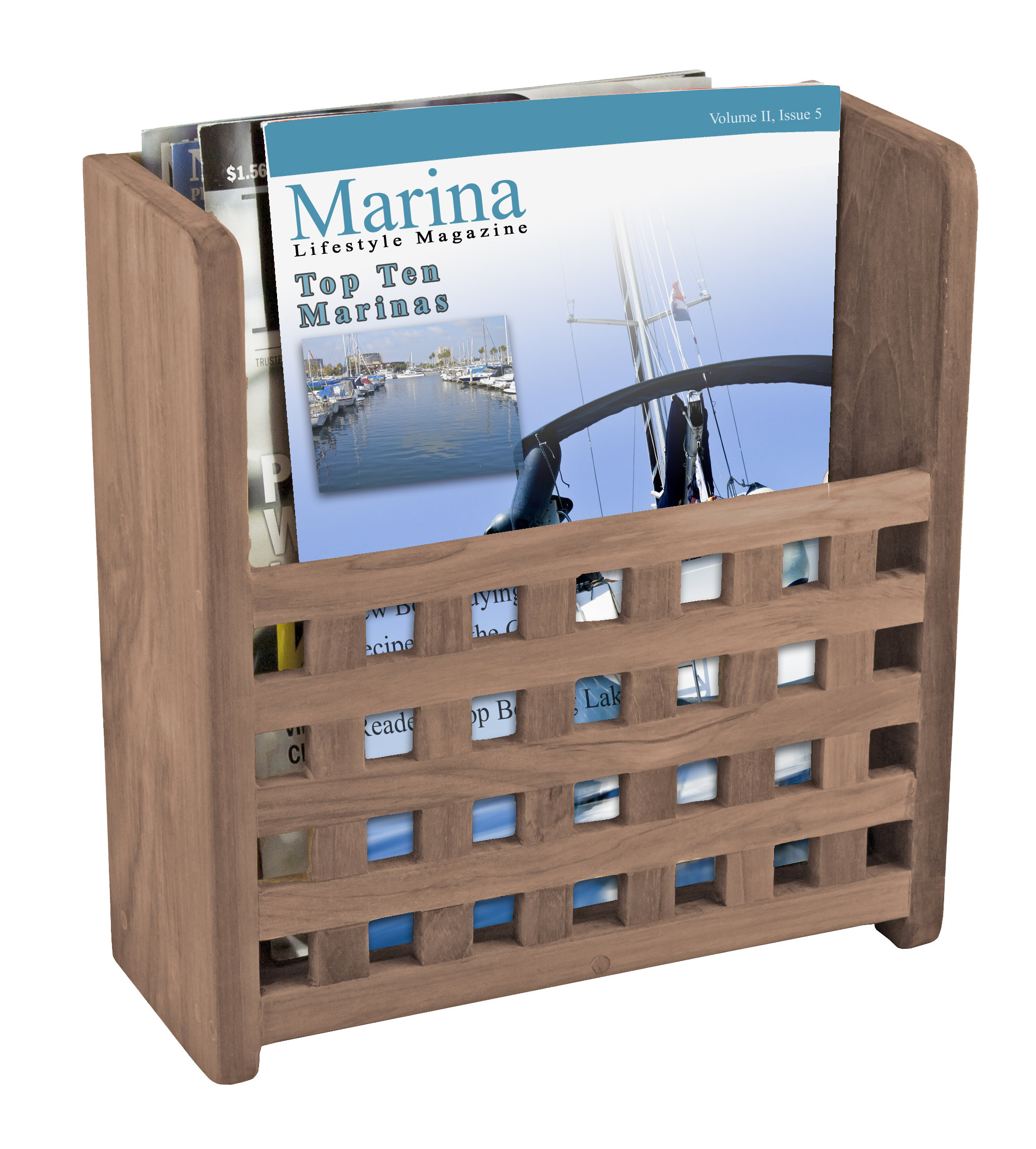 Highland Dunes Burlwood Magazine Rack & Reviews | Wayfair