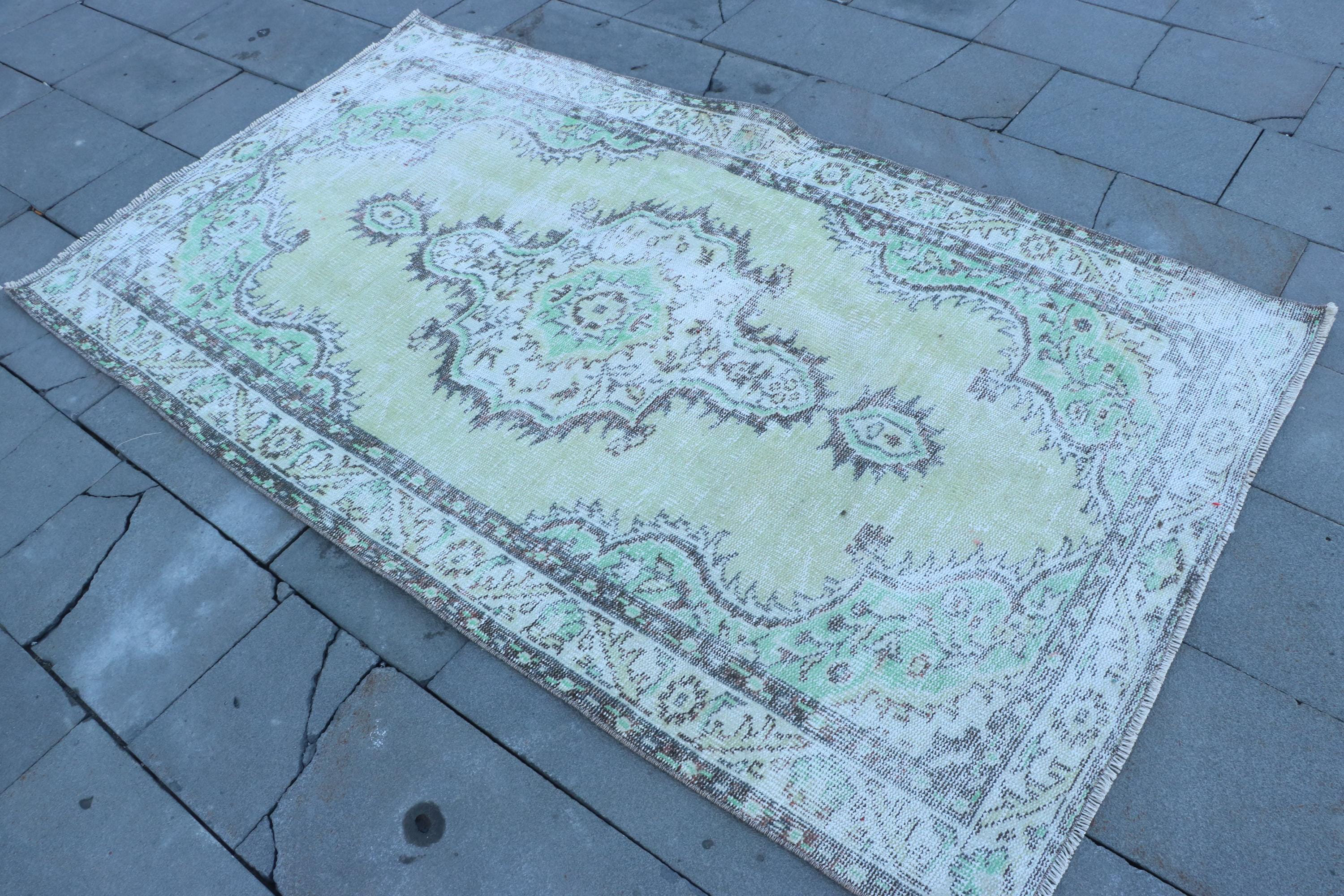 World Menagerie Anatolian Vintage Green Turkish Rug for Bedroom Decor ...