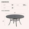 Lark Manor™ Patio Metal 60 L x 60 W Outdoor Round Dining Table | Wayfair