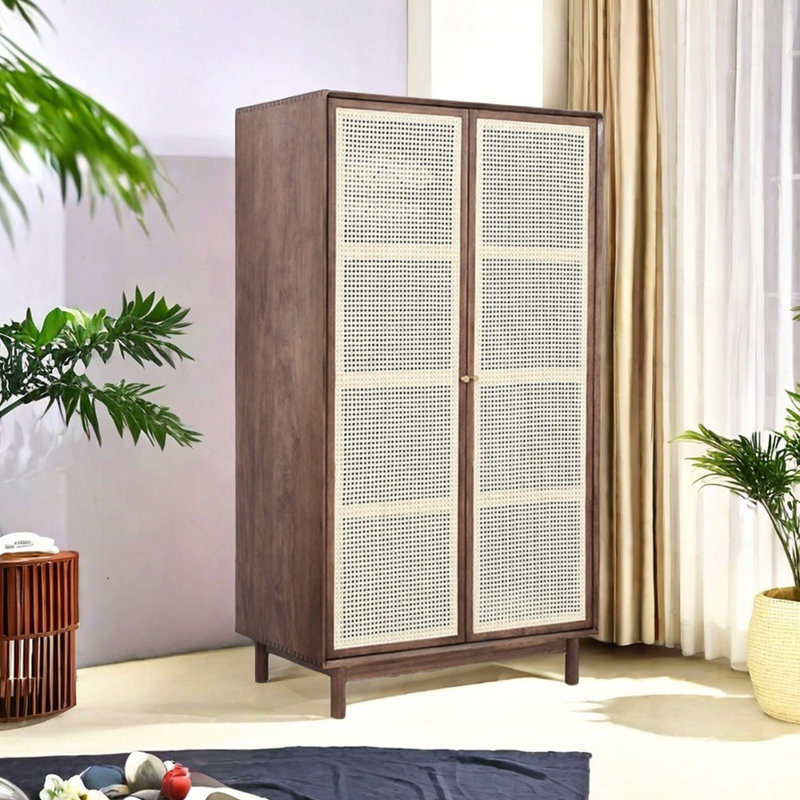 Parttlion European style modern simple retro wardrobe | Wayfair