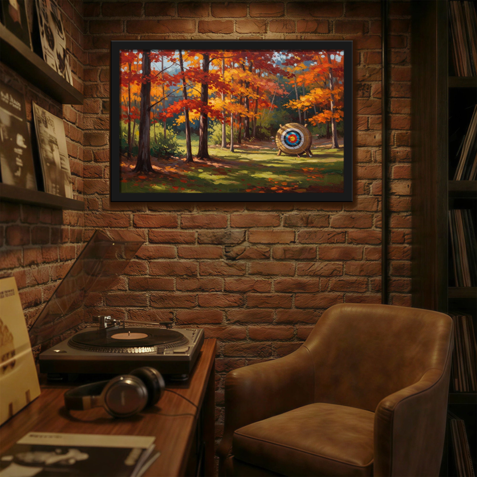 Foundry Select Landscape & Nature Autumn Forest Archery Target Scene ...