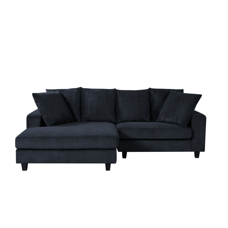 Ebern Designs Amiin 2 - Piece Upholstered Sectional & Reviews | Wayfair