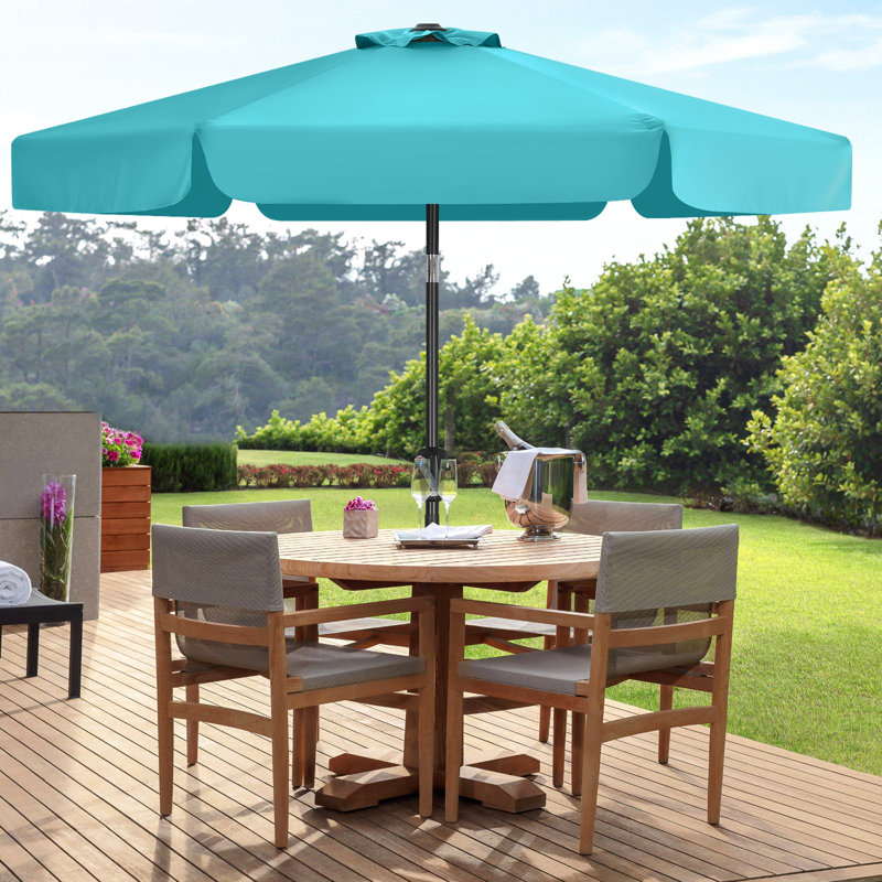 Arlmont & Co. Holmquist Tilt Market Umbrella & Reviews | Wayfair