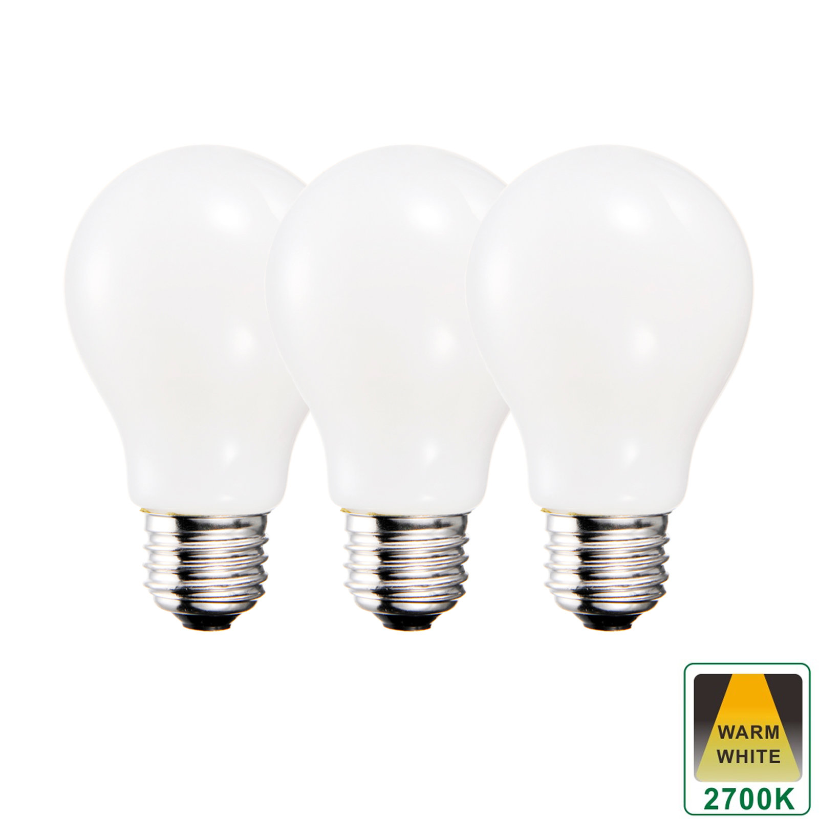 ClearAmbient E27 Dimmable LED Light Bulb Opal (Set Of 3) | Wayfair.co.uk