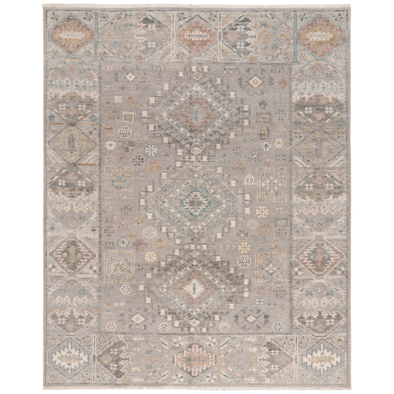 Bungalow Rose Marisabel Hand Knotted Wool Pile Moroccan Rug | Wayfair