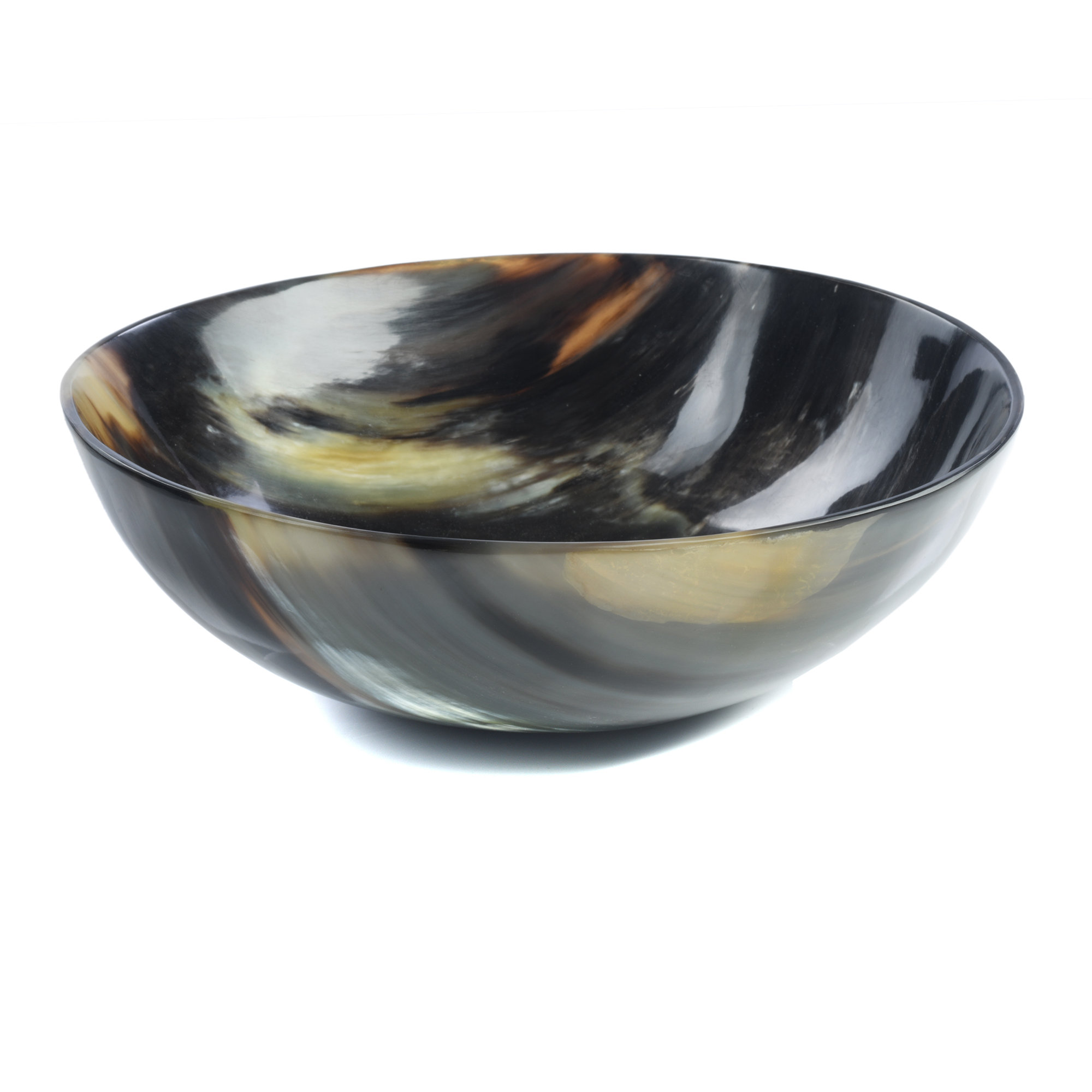 World Menagerie Tullyrusk Horn Decorative Bowl in Black/Tan & Reviews ...