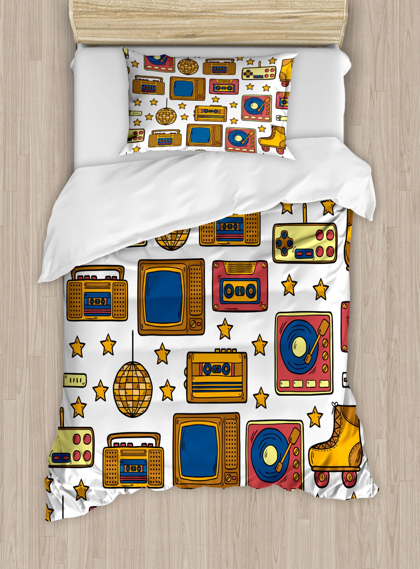 Ambesonne 90s Duvet Cover Set | Wayfair