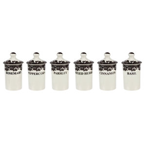 Spode Delamere Spice Jars (Set of 6) & Reviews | Birch Lane