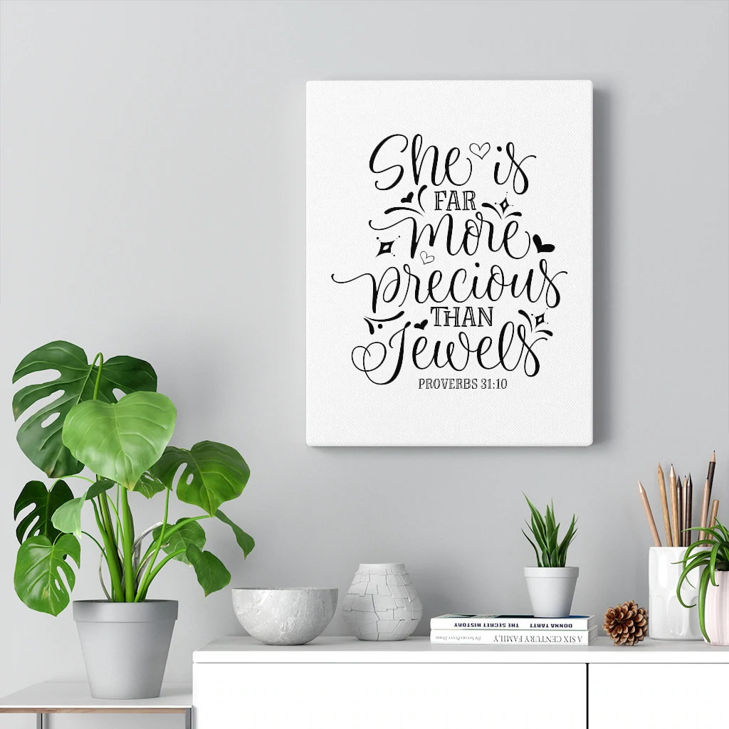 Trinx More Precious Than Jewels Proverbs 31:10 Christian Wall Art Bible ...