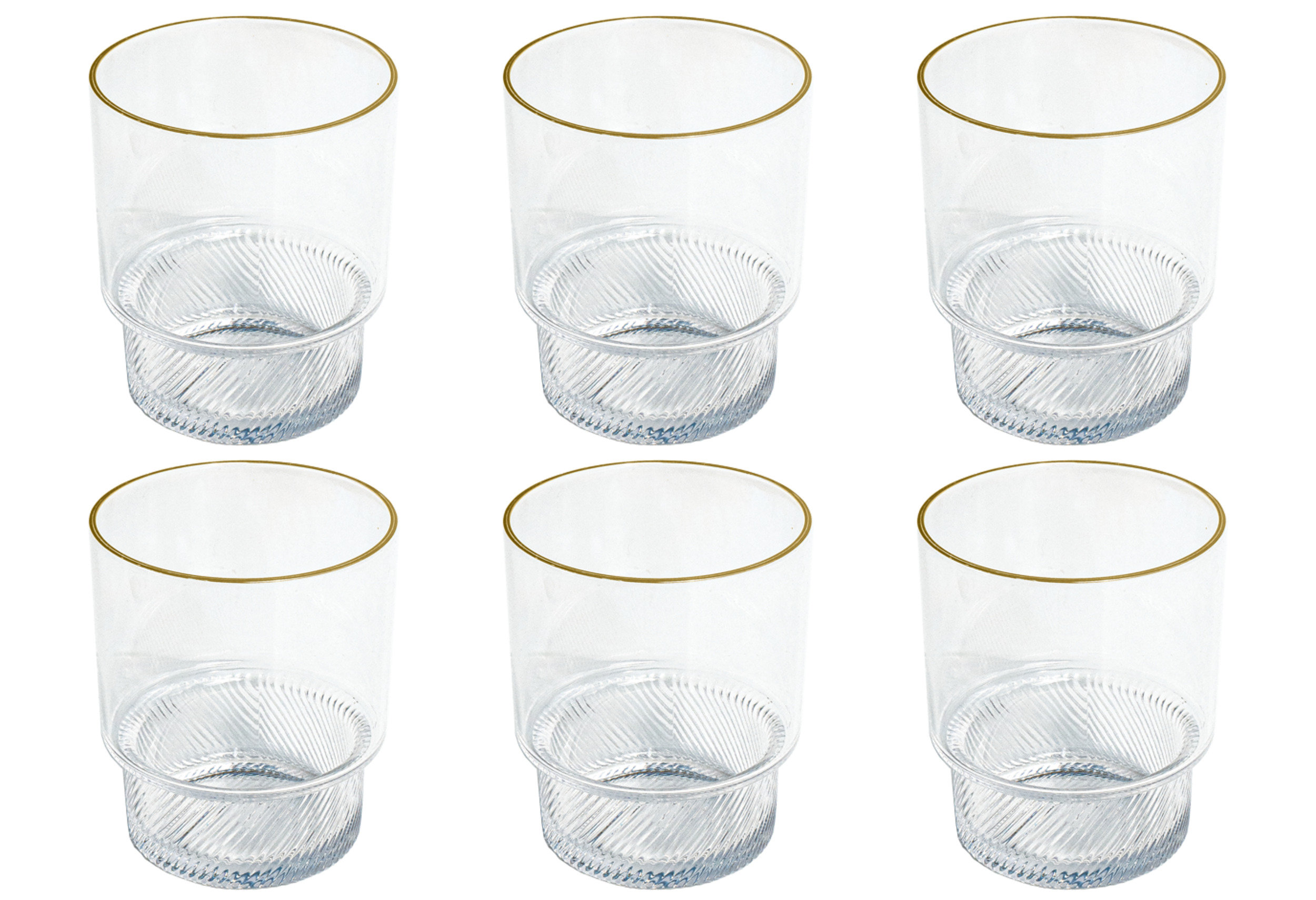 House of Hampton® Stax Optic Acrylic Twist Drinking Glass - Clear with ...