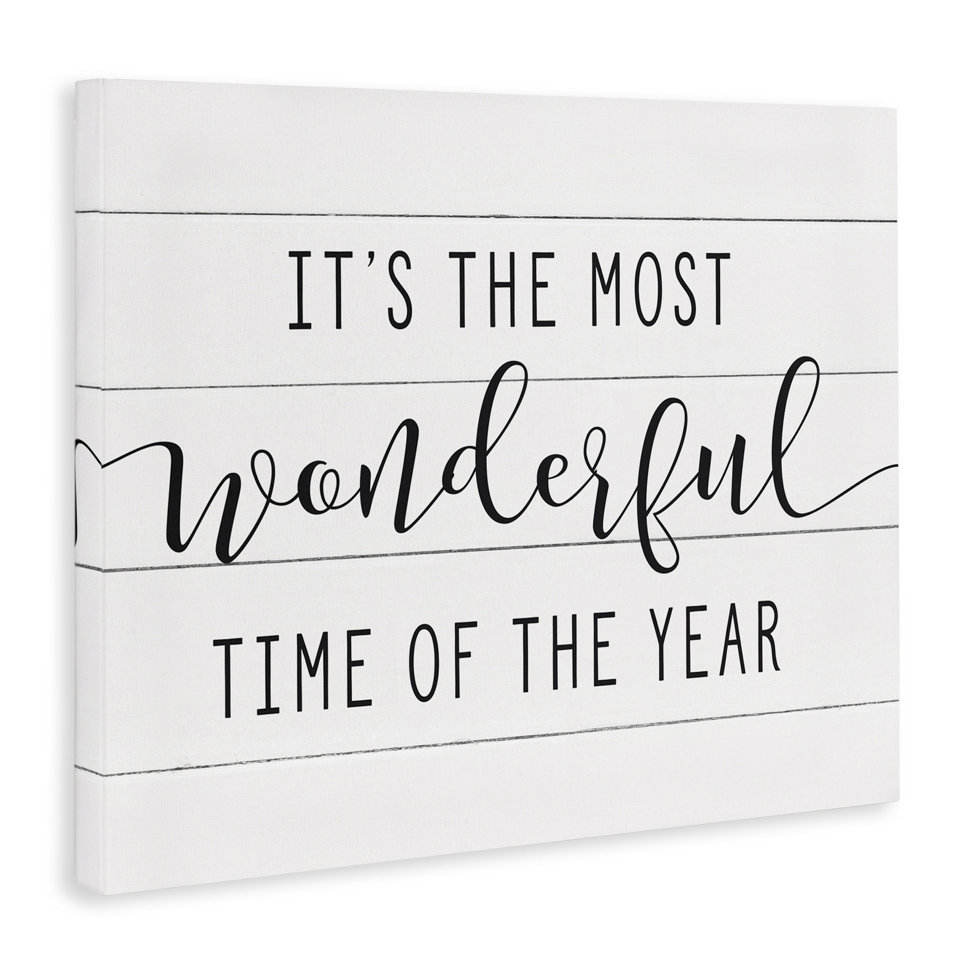 The Holiday Aisle® 'Holiday Most Wonderful Time Of The Year Typography ...