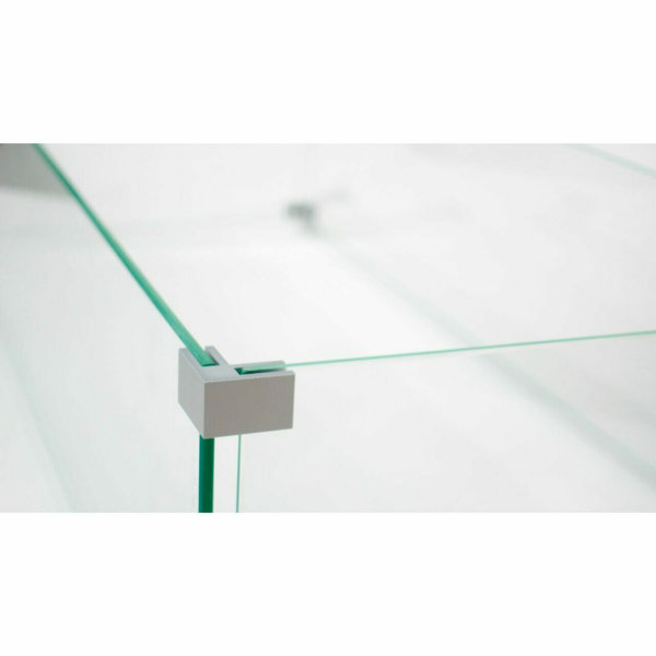 AMS Fireplace 36'' x 12'' Rectangle Glass Fire Pit Wind Guard | Outdoor ...