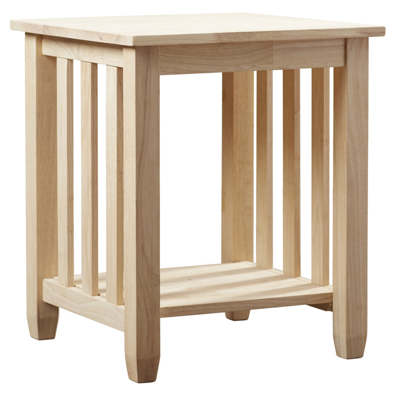 Charlton Home® Maguire Wood Mission End Table & Reviews | Wayfair