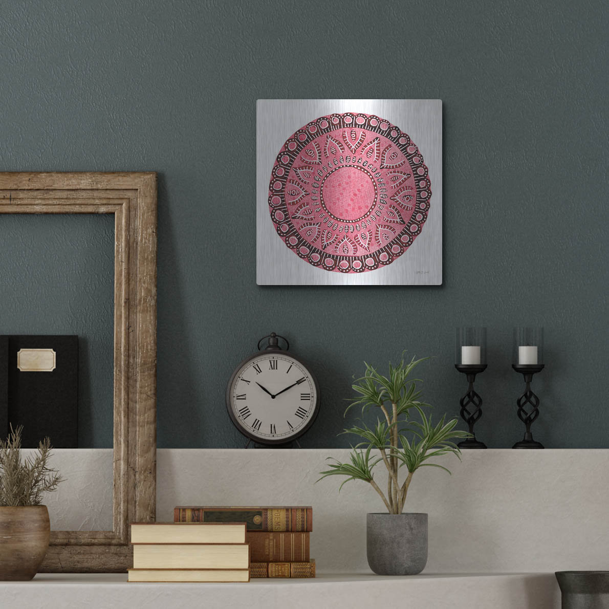 Latitude Run® 'Pink Mandala' by Yvette St. Amant Metal Wall Art | Wayfair