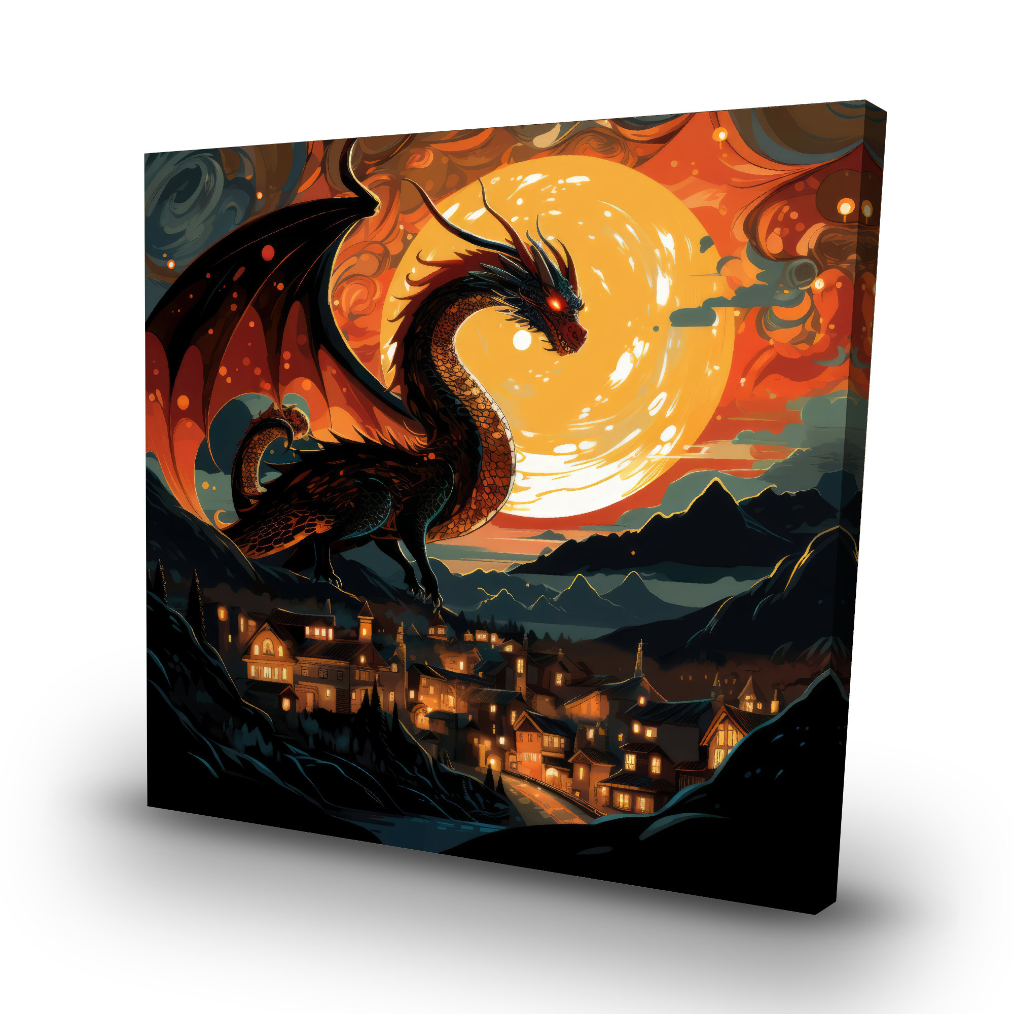 Lark Manor™ Imminent destruction - 32"x32" art on canvas | Wayfair