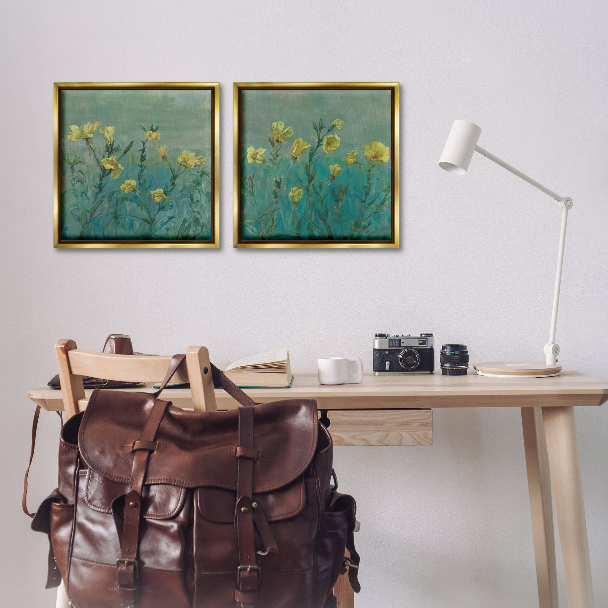 Latitude Run® Evening Primrose Flower Unfurling 2 PC Framed Floater ...