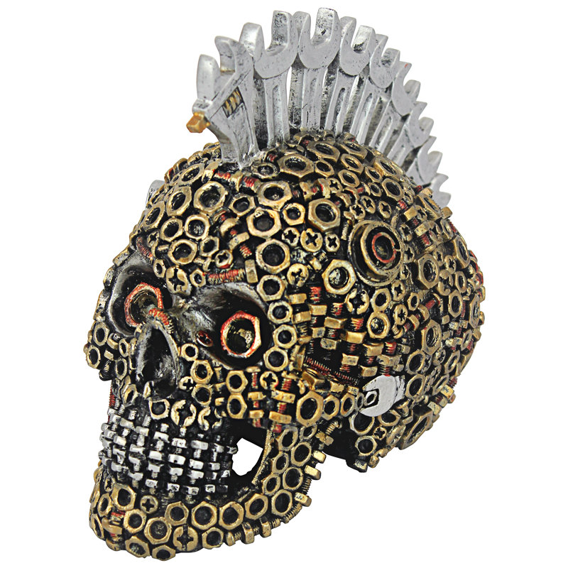 Design Toscano Gear Head Nuts and Bolts Motor Skull Statue & Reviews ...