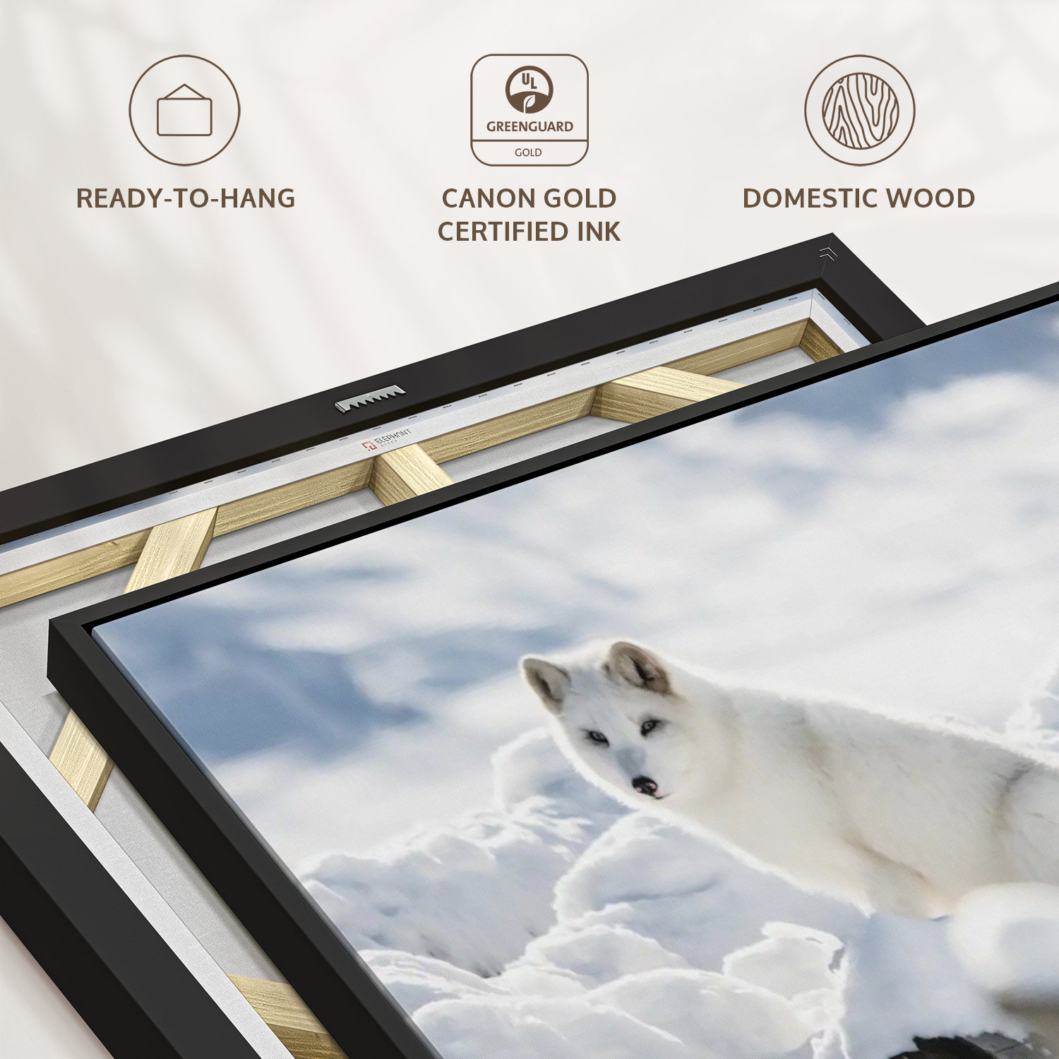 Millwood Pines Arctic Fox Canvas Print | Wayfair