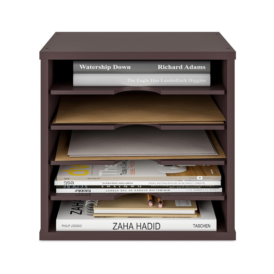 Latitude Run® 5 Tier Stackable Office Desk Organizer, Classroom Letter ...