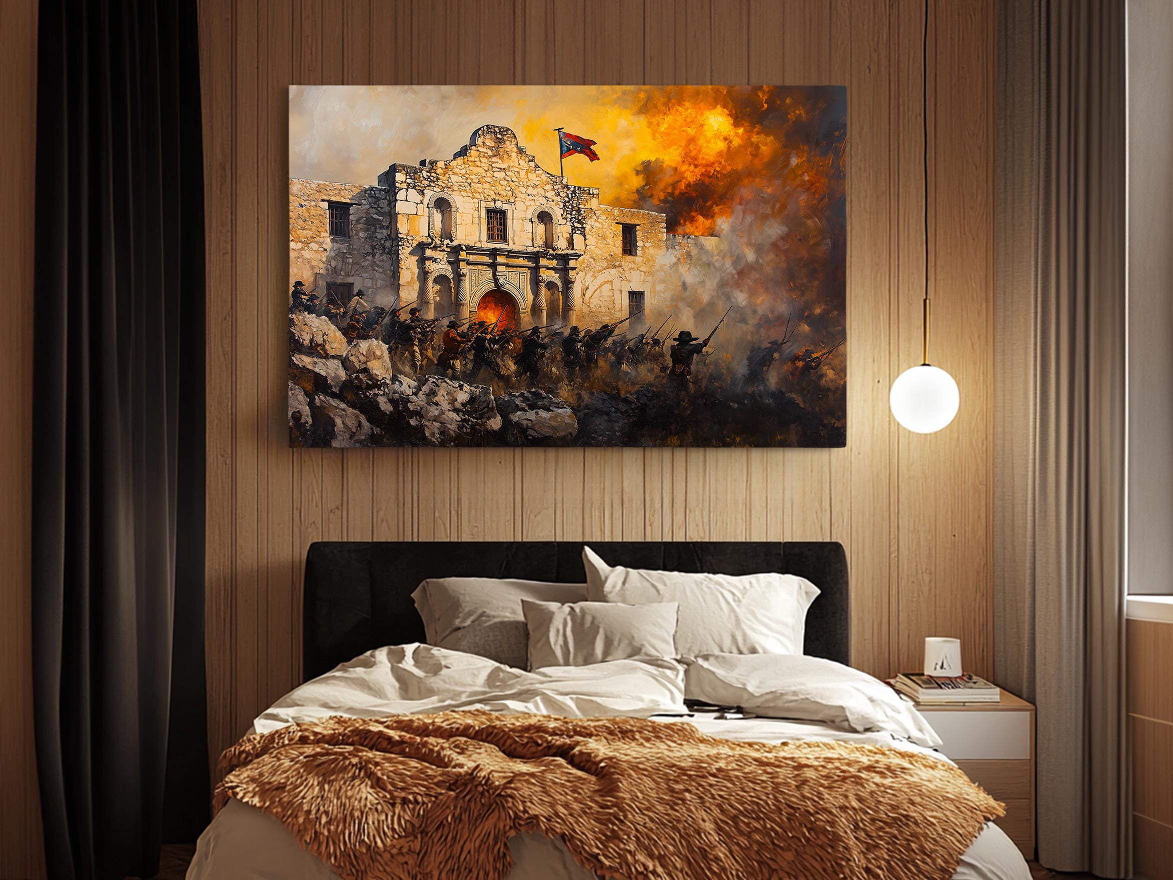 Alcott Hill® Battle of the Alamo on High-Quality Canvas Print ...