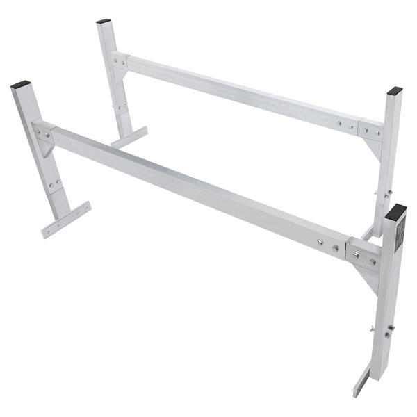 VEVOR Van Roof Ladder Rack, 2 Bars Aluminum Alloy Roof Ladder Racks ...