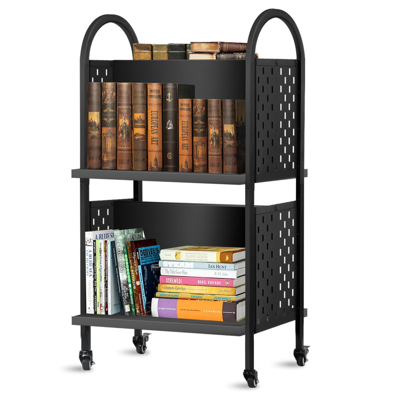 MASMIO Rolling Library Book Cart | Wayfair