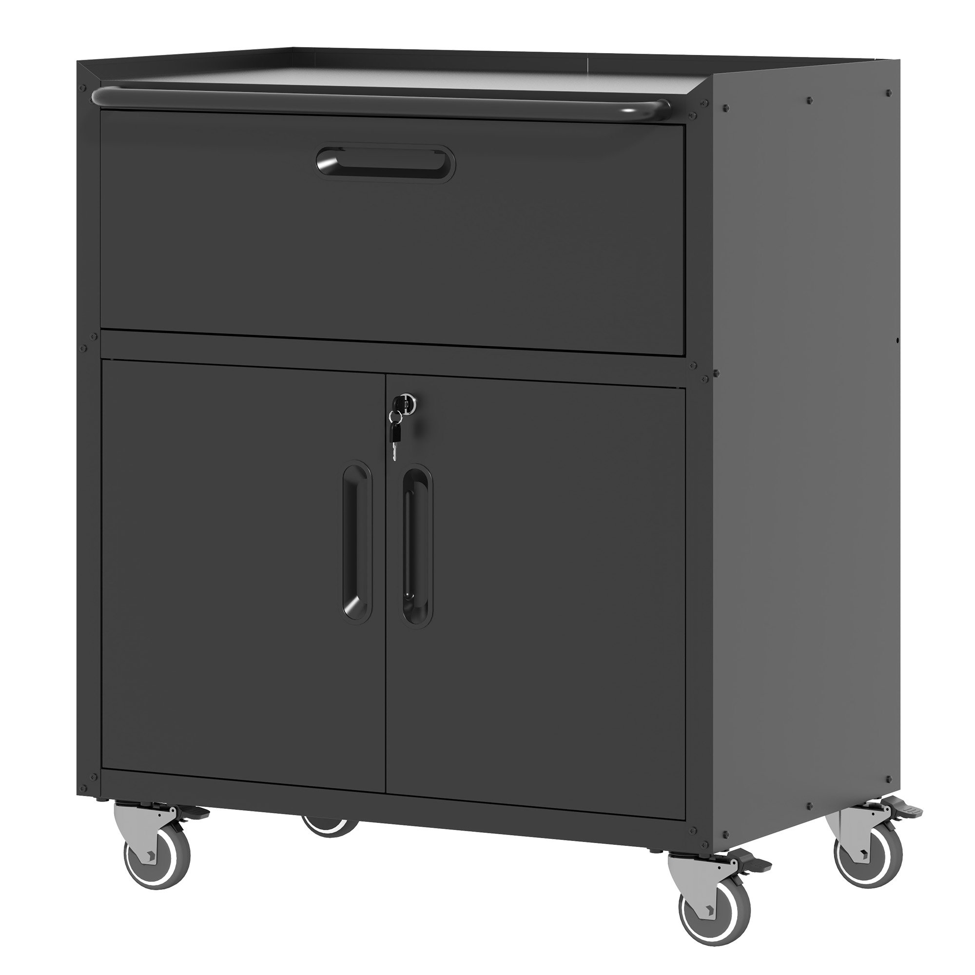 WFX Utility™ Metal Tool Cabinet on Wheels, Mobile Metal Storage Cabinet ...