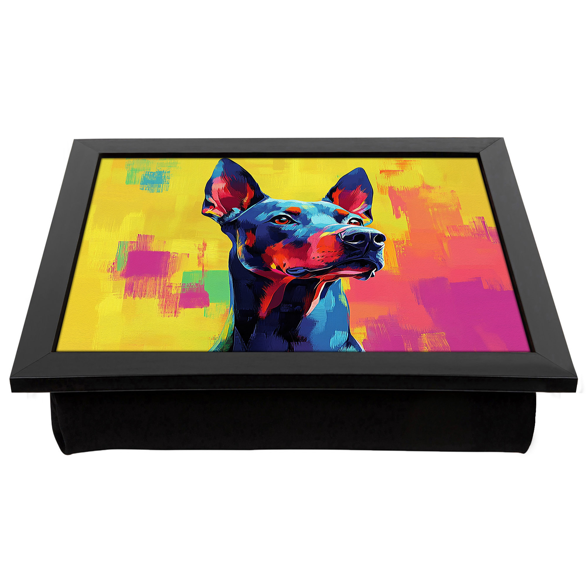 Metro Lane Doberman Dog Vol.2 Lap Tray with Cushion | Wayfair.co.uk