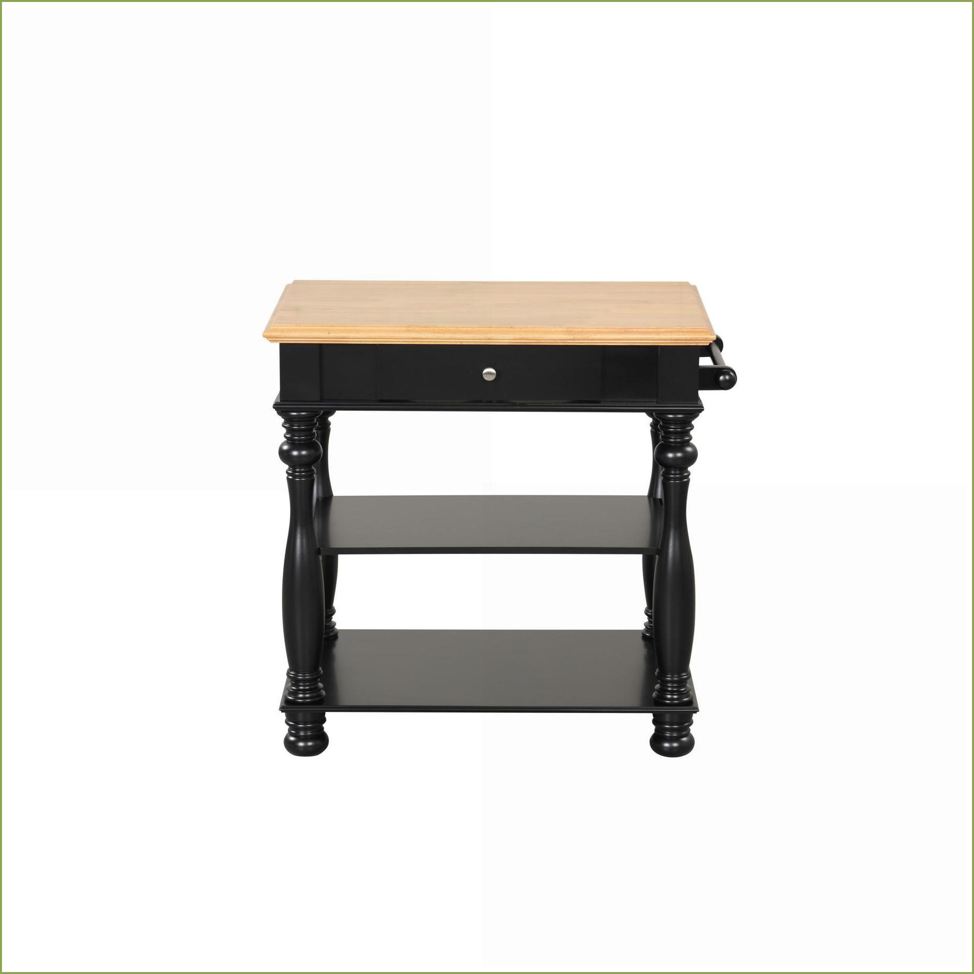 Latitude Run® Kitchen Island with Storage, Cutting Board | Black ...